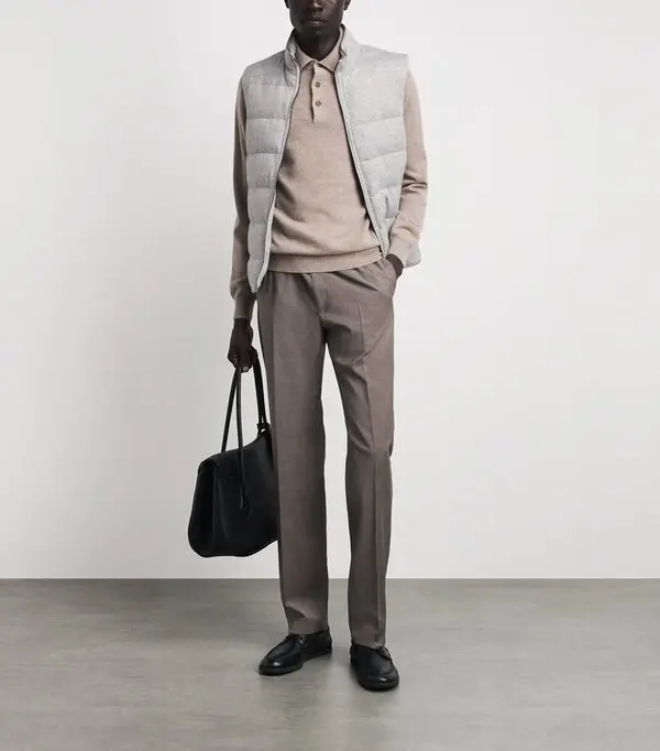 Corneliani Cashmere-blend Quilted Padded Gilet