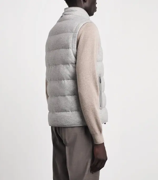 Corneliani Cashmere-blend Quilted Padded Gilet