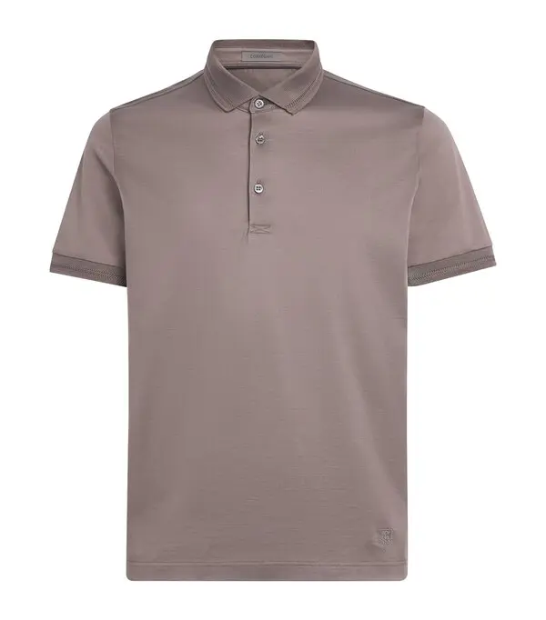 Corneliani Cotton Jersey Polo Shirt