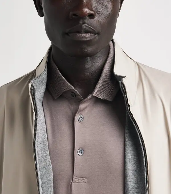Corneliani Cotton Jersey Polo Shirt