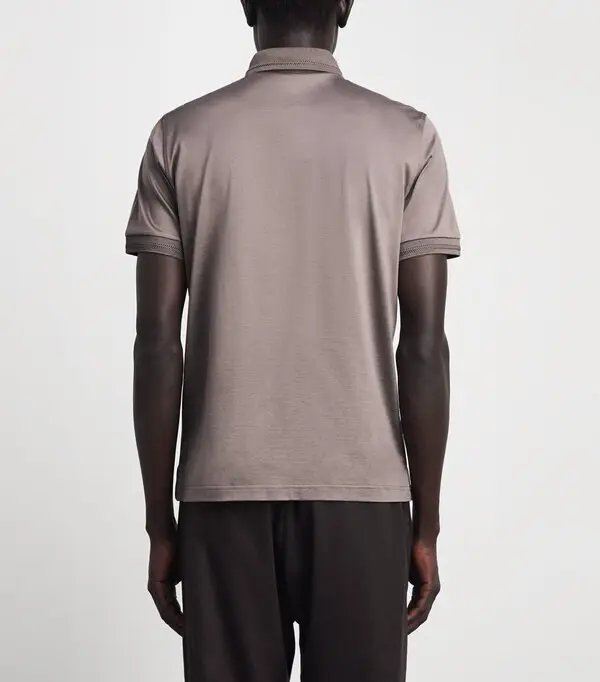 Corneliani Cotton Jersey Polo Shirt