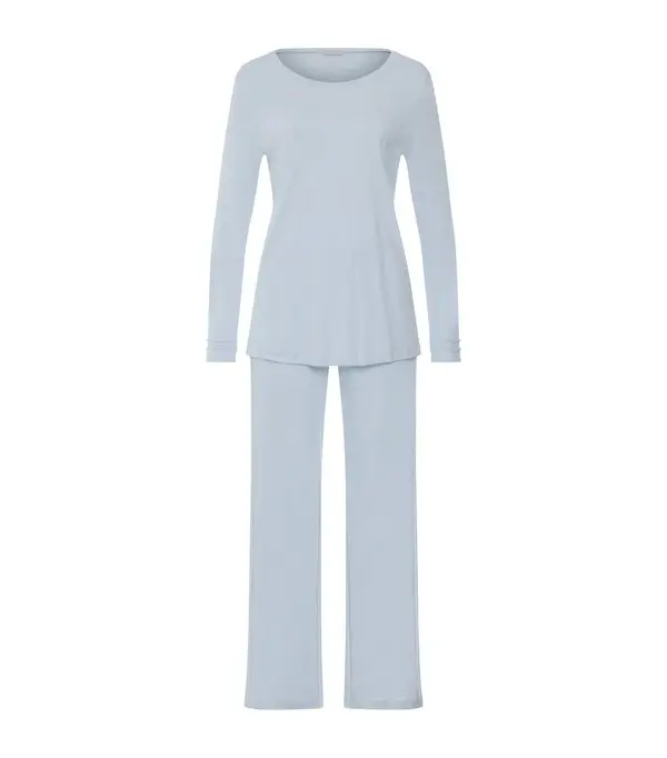Hanro Cotton Long-sleeve Pyjama Set