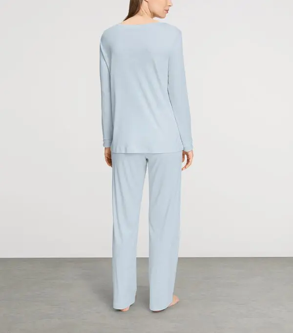 Hanro Cotton Long-sleeve Pyjama Set