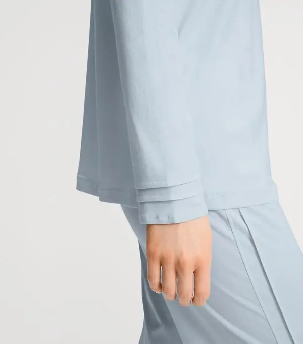 Hanro Cotton Long-sleeve Pyjama Set