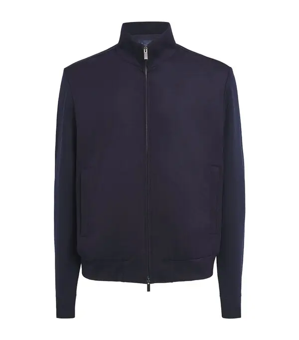 Paul & Shark Virgin Wool-cashmere Hybrid Zip-up Jacket