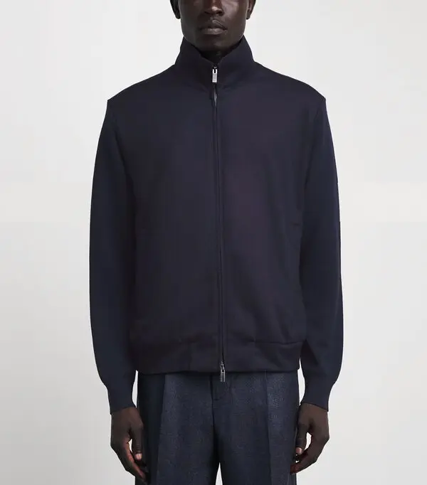 Paul & Shark Virgin Wool-cashmere Hybrid Zip-up Jacket