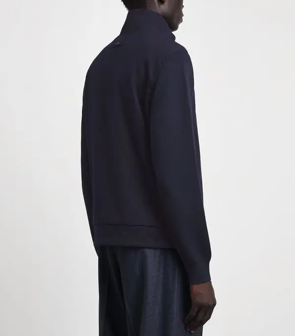 Paul & Shark Virgin Wool-cashmere Hybrid Zip-up Jacket