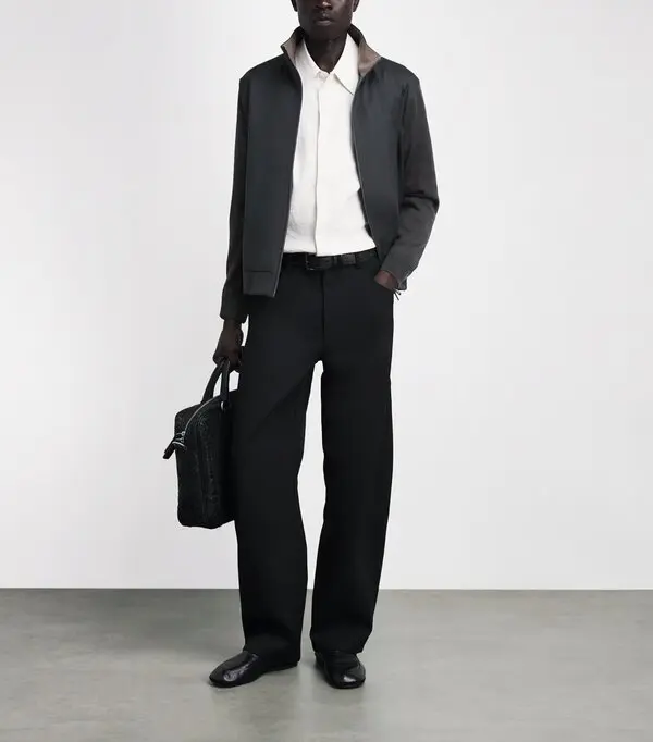 Paul & Shark Virgin Wool Hybrid Zip-up Jacket
