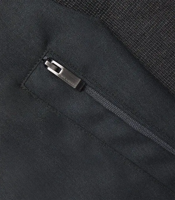Paul & Shark Virgin Wool Hybrid Zip-up Jacket