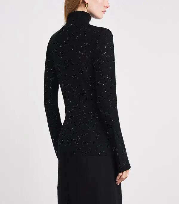 Fabiana Filippi Virgin Wool Embellished Rollneck Sweater