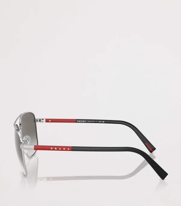 Prada Metal Aviator Sunglasses