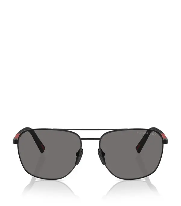 Prada Metal Aviator Sunglasses