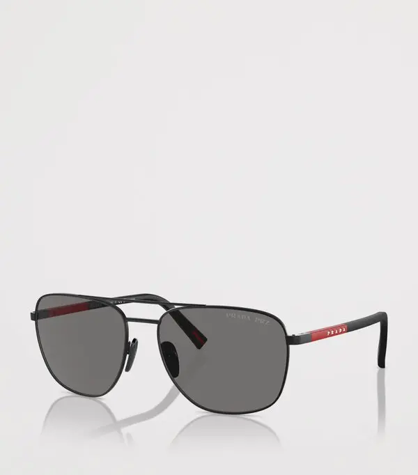 Prada Metal Aviator Sunglasses