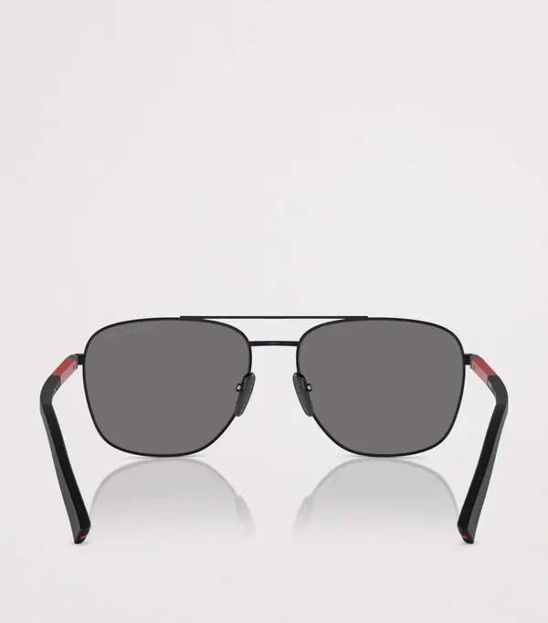 Prada Metal Aviator Sunglasses