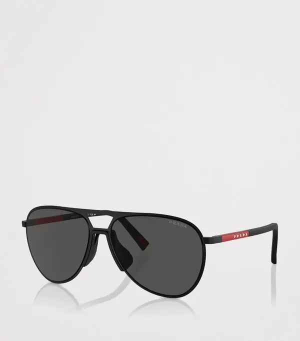 Prada Metal Aviator Sunglasses