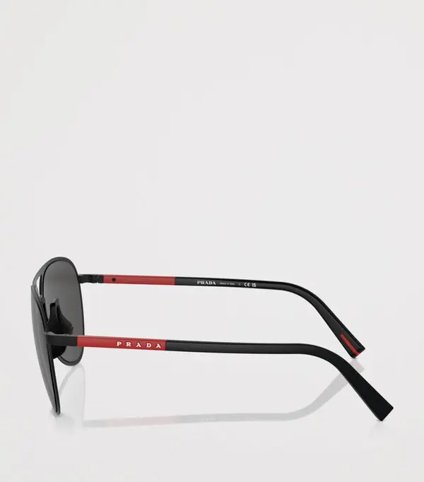 Prada Metal Aviator Sunglasses