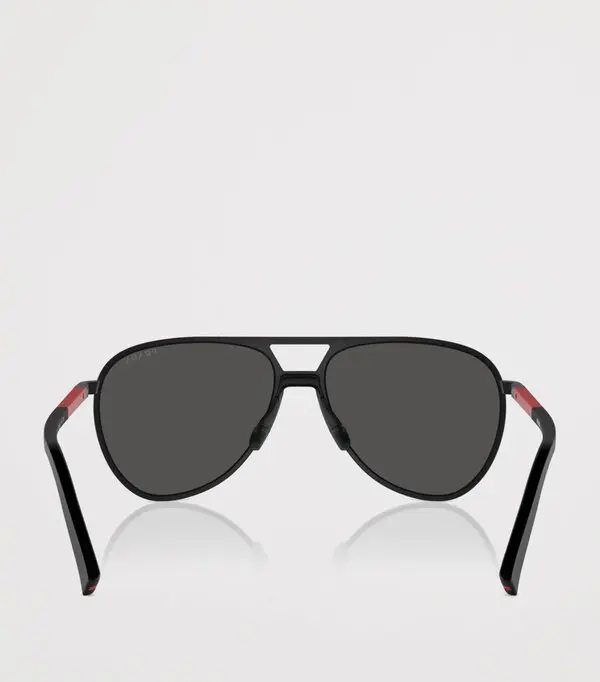 Prada Metal Aviator Sunglasses