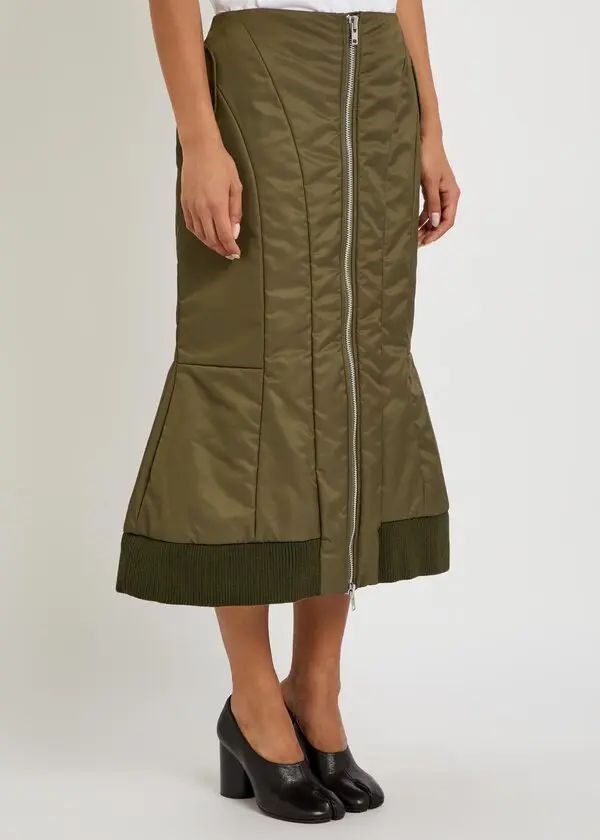 Simone Rocha Padded Shell Midi Skirt