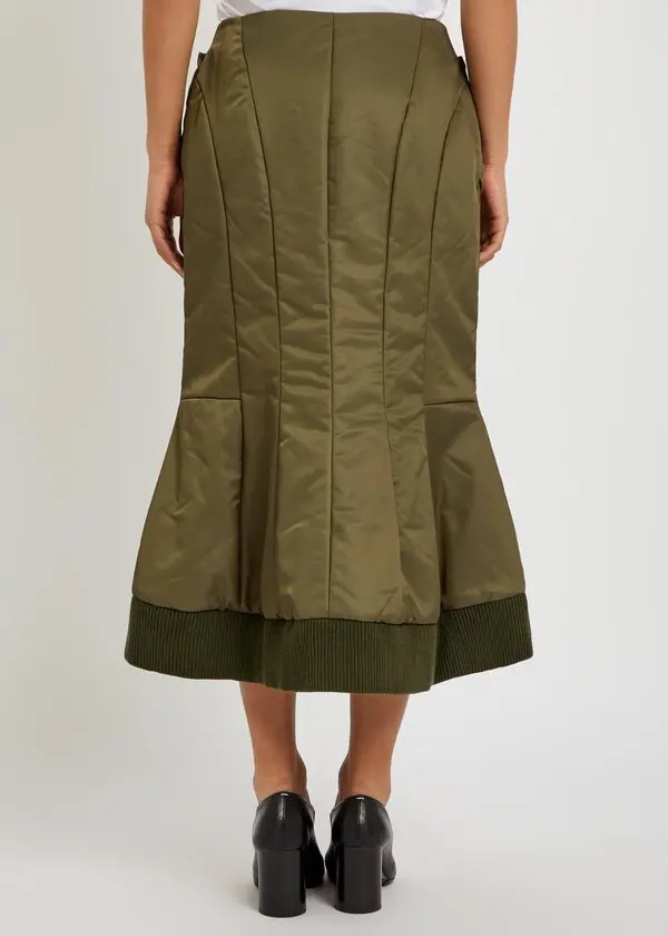 Simone Rocha Padded Shell Midi Skirt
