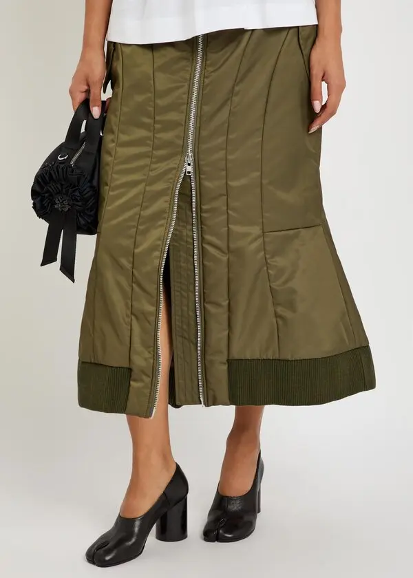 Simone Rocha Padded Shell Midi Skirt