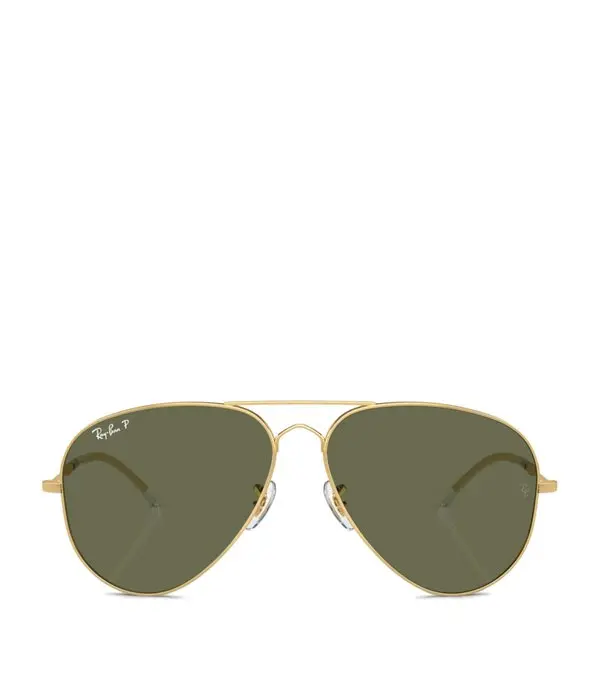 Ray-ban Metal Aviator Pilot Sunglasses - Gold