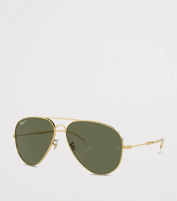 Ray-ban Metal Aviator Pilot Sunglasses - Gold