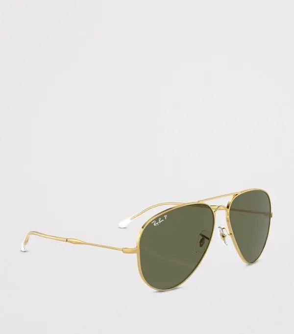 Ray-ban Metal Aviator Pilot Sunglasses - Gold