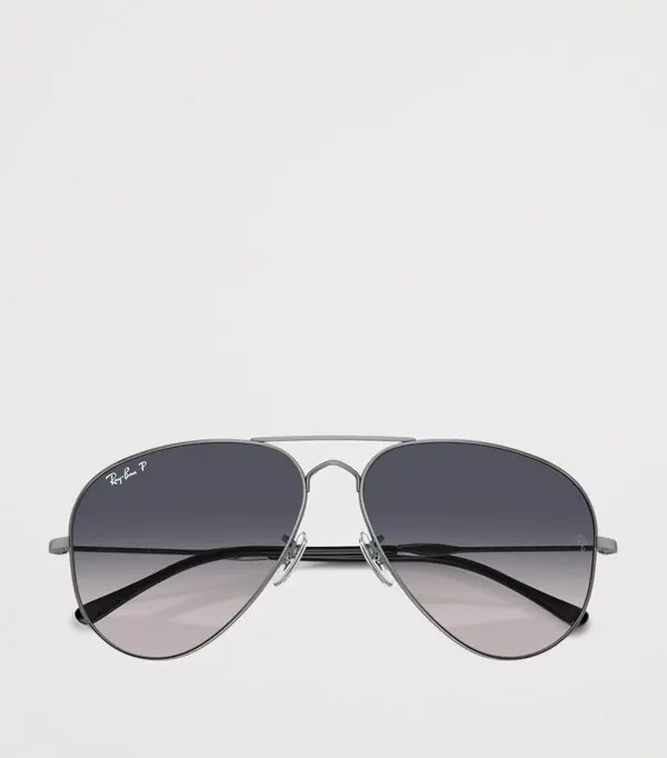 Ray-ban Metal Aviator Pilot Sunglasses - Grey