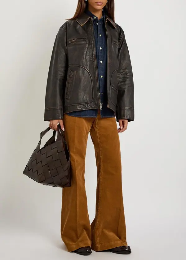 Polo Ralph Lauren Distressed Leather Jacket