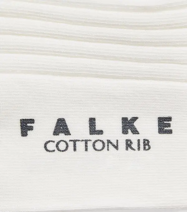 Falke Stretch-cotton Ribbed Crew Socks