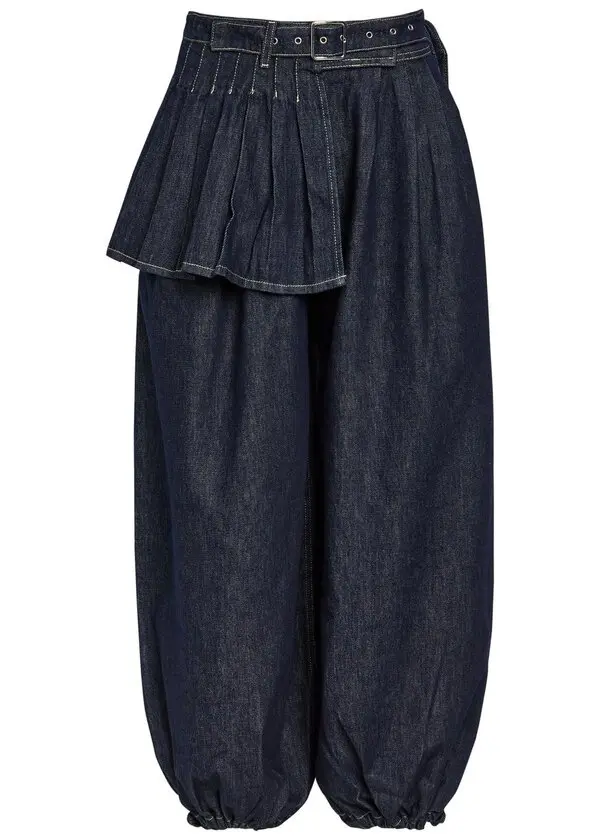 DAMSON MADDER Balloon Leg Jeans With Belt