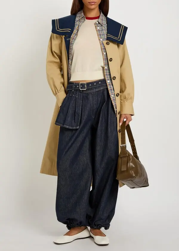 DAMSON MADDER Balloon Leg Jeans With Belt