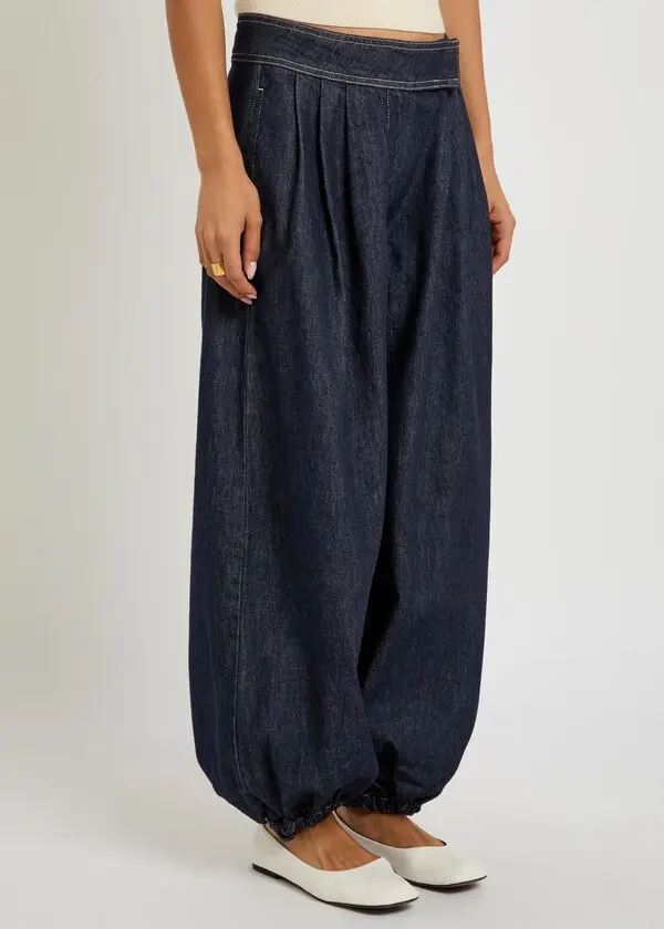 DAMSON MADDER Balloon Leg Jeans With Belt