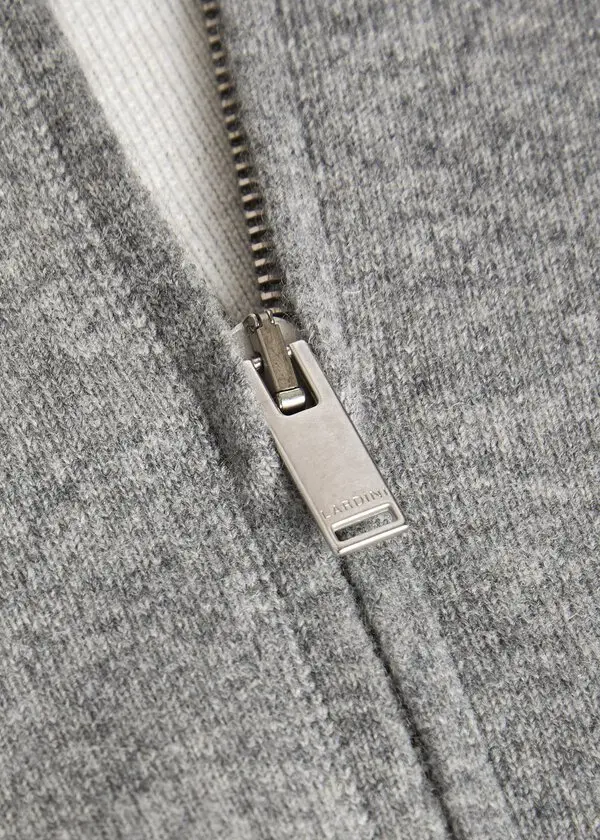 LARDINI Wool-blend Zip-up Jacket