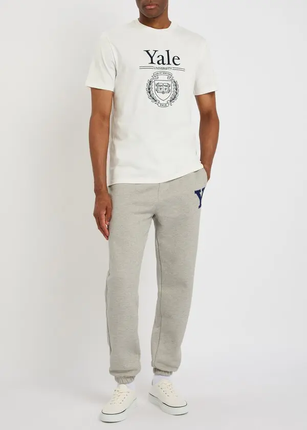 Gant Yale Appliquéd Cotton Sweatpants