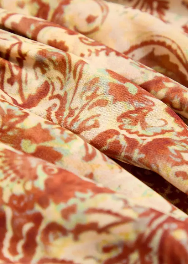 DE LA VALI Avalon Floral-print Chiffon Maxi Dress