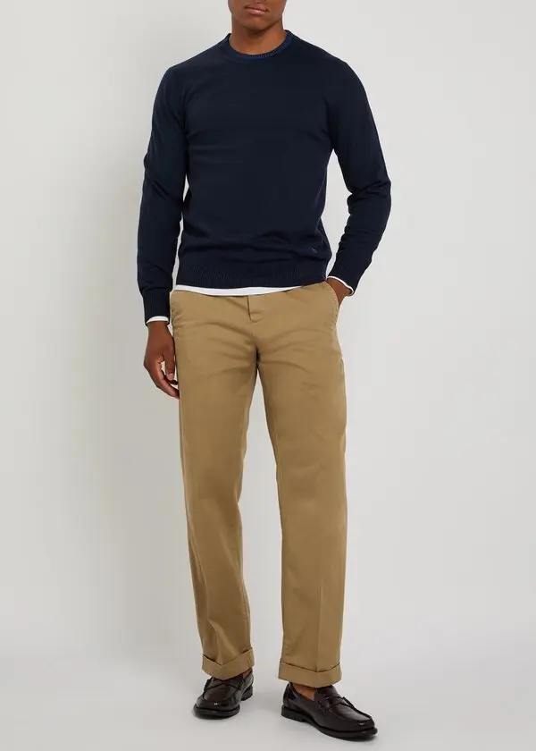 Gant Yale Straight-leg Cotton-twill Chinos