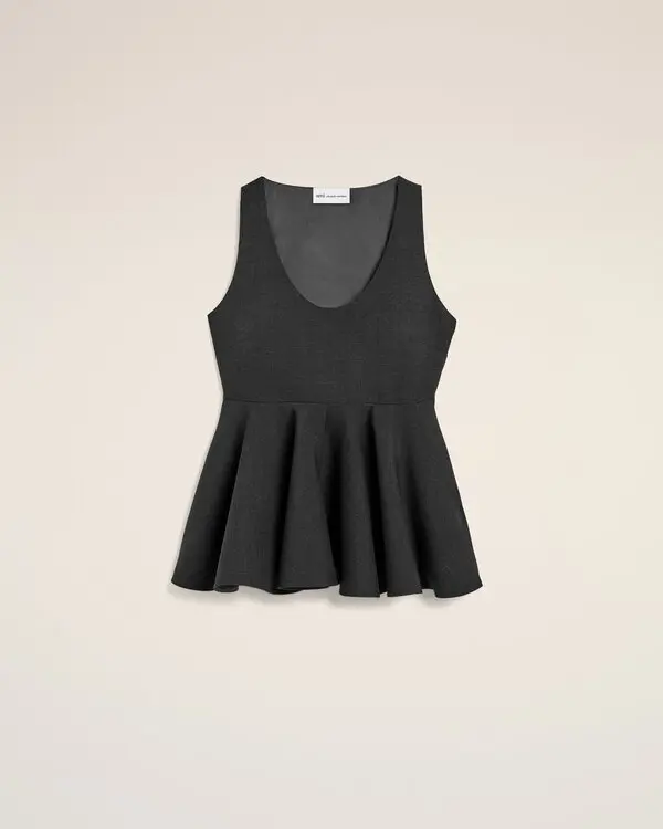 AMI Paris Sleeveless Wool Top