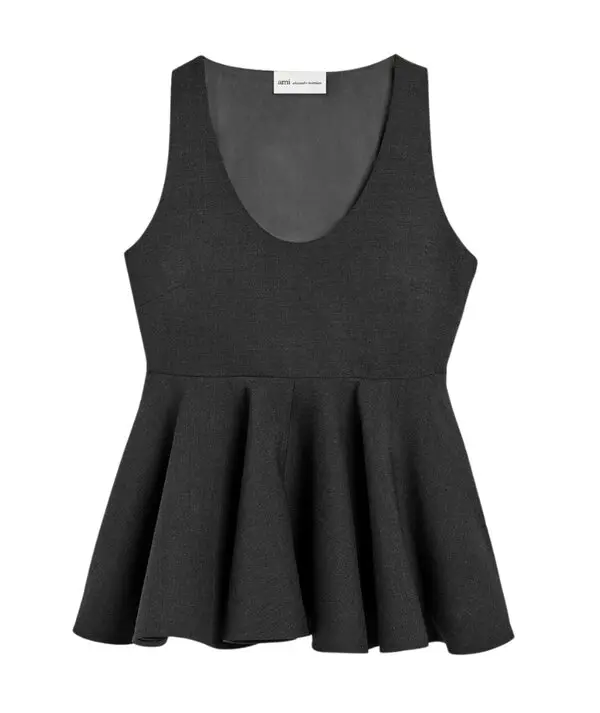 AMI Paris Sleeveless Wool Top