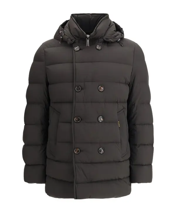 MOORER Florio Double-breasted Padded Jacket - Black