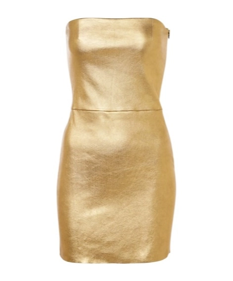Stouls Amina Metallic Leather Minidress