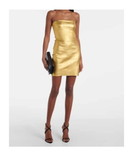 Stouls Amina Metallic Leather Minidress