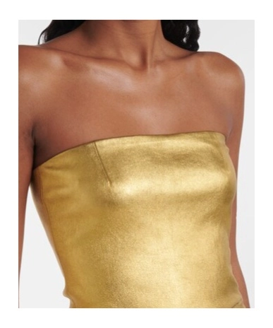 Stouls Amina Metallic Leather Minidress