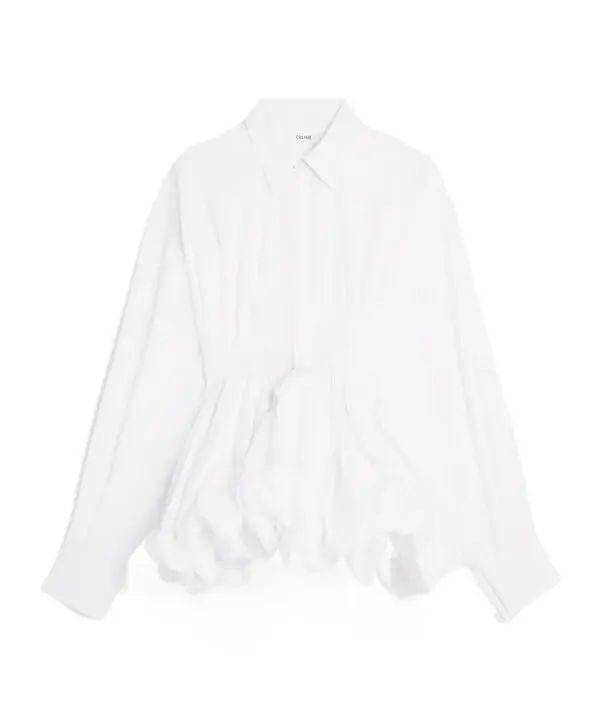 Celine Cotton Poplin Shirt Dress