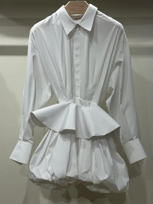 Celine Cotton Poplin Shirt Dress