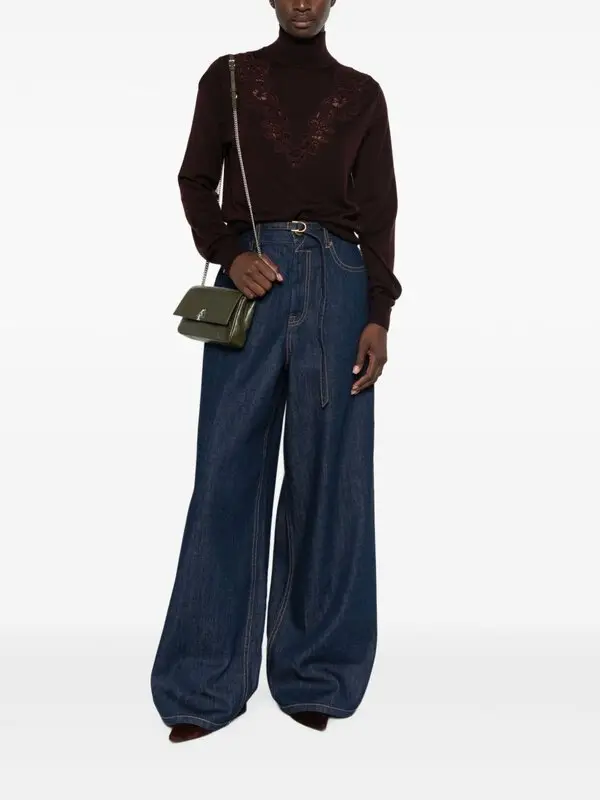 Zimmermann Valiant Wool Sweater With Lace Detail