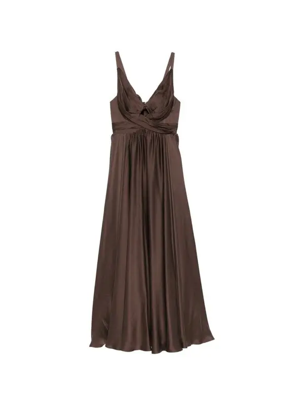 Zimmermann Silk Draped Maxi Dress