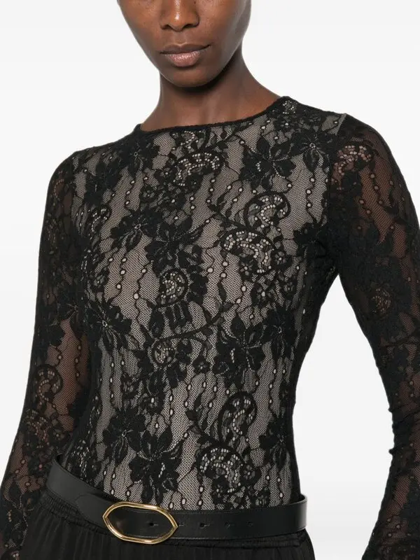 Zimmermann Lace Bodysuit - Black