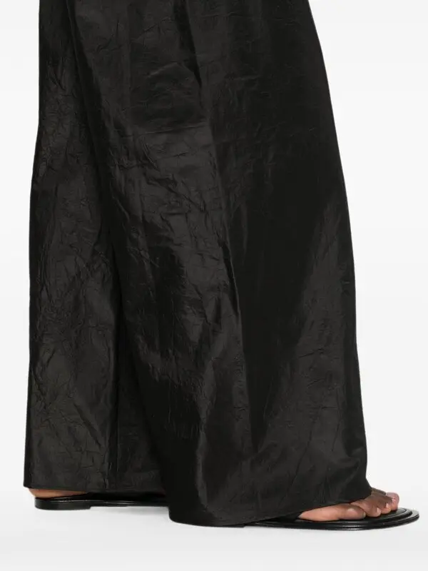 THE ROW Gala Silk Trousers - Black