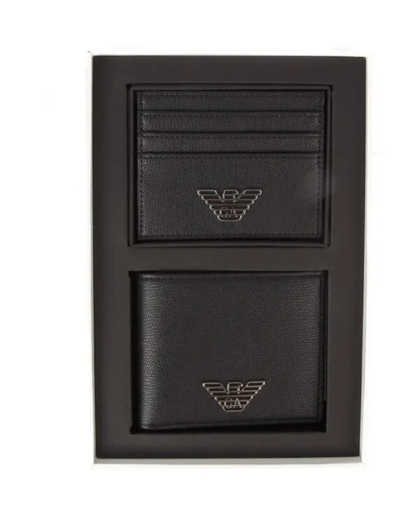 Emporio Armani Logo-plaque Wallet Set